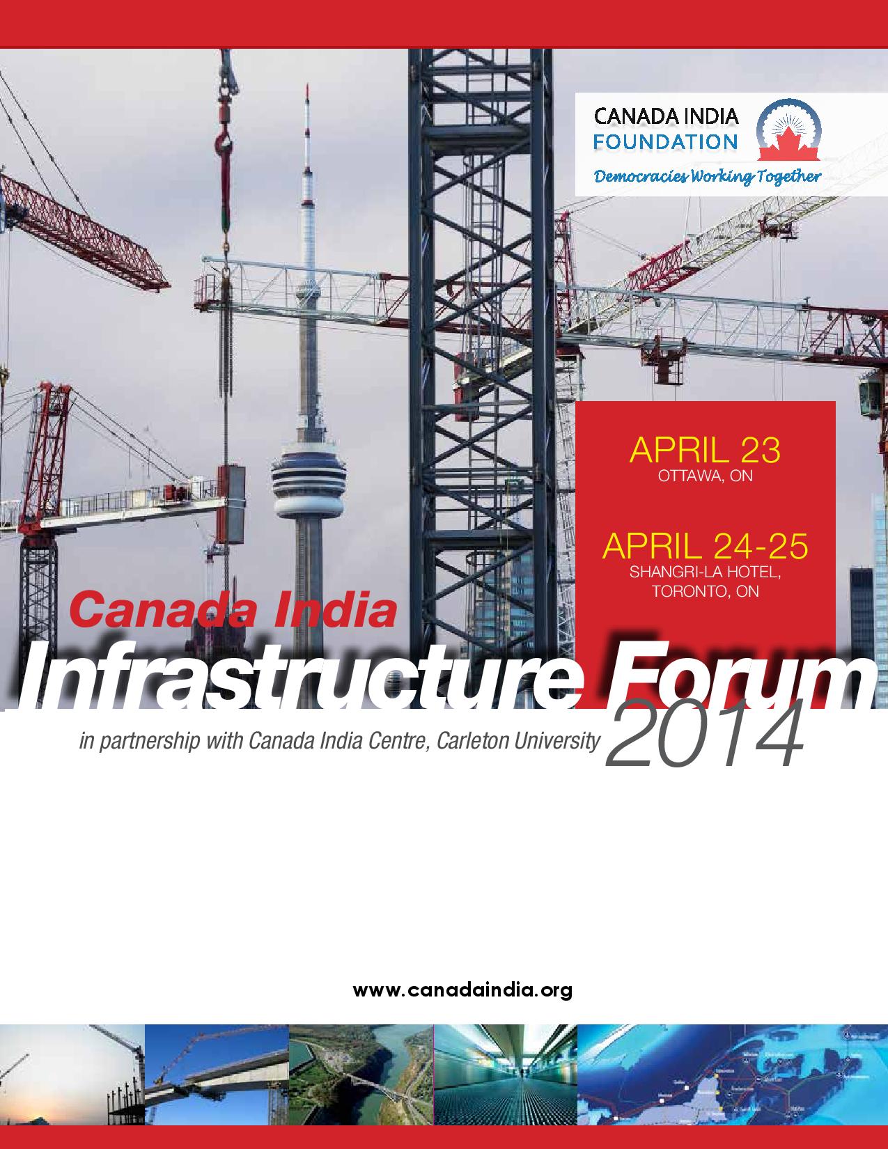 Infrastructure Forum – 2014 – Canada India Foundation