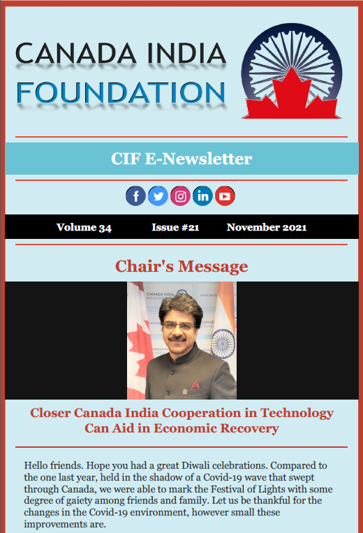 E-Newsletter – Canada India Foundation